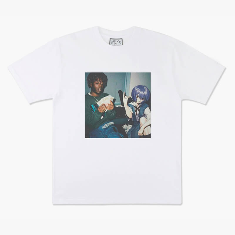 Animecore Lil Uzi and Rei Ayanami T-Shirt - Aesthetic Shop