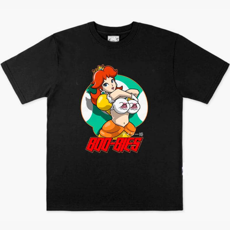Arcade Kid Gamer Aesthetic T-Shirt Boo-Bies Princess Daisy
