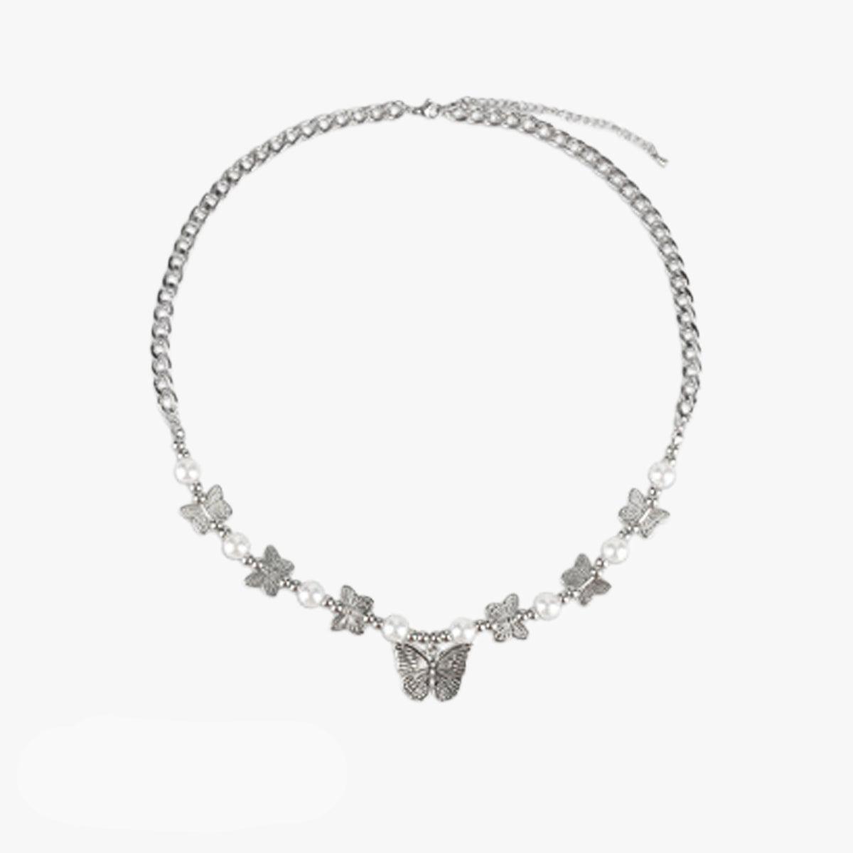 Butterfly Aesthetic Chain Necklace • Aesthetic Clothes Shop