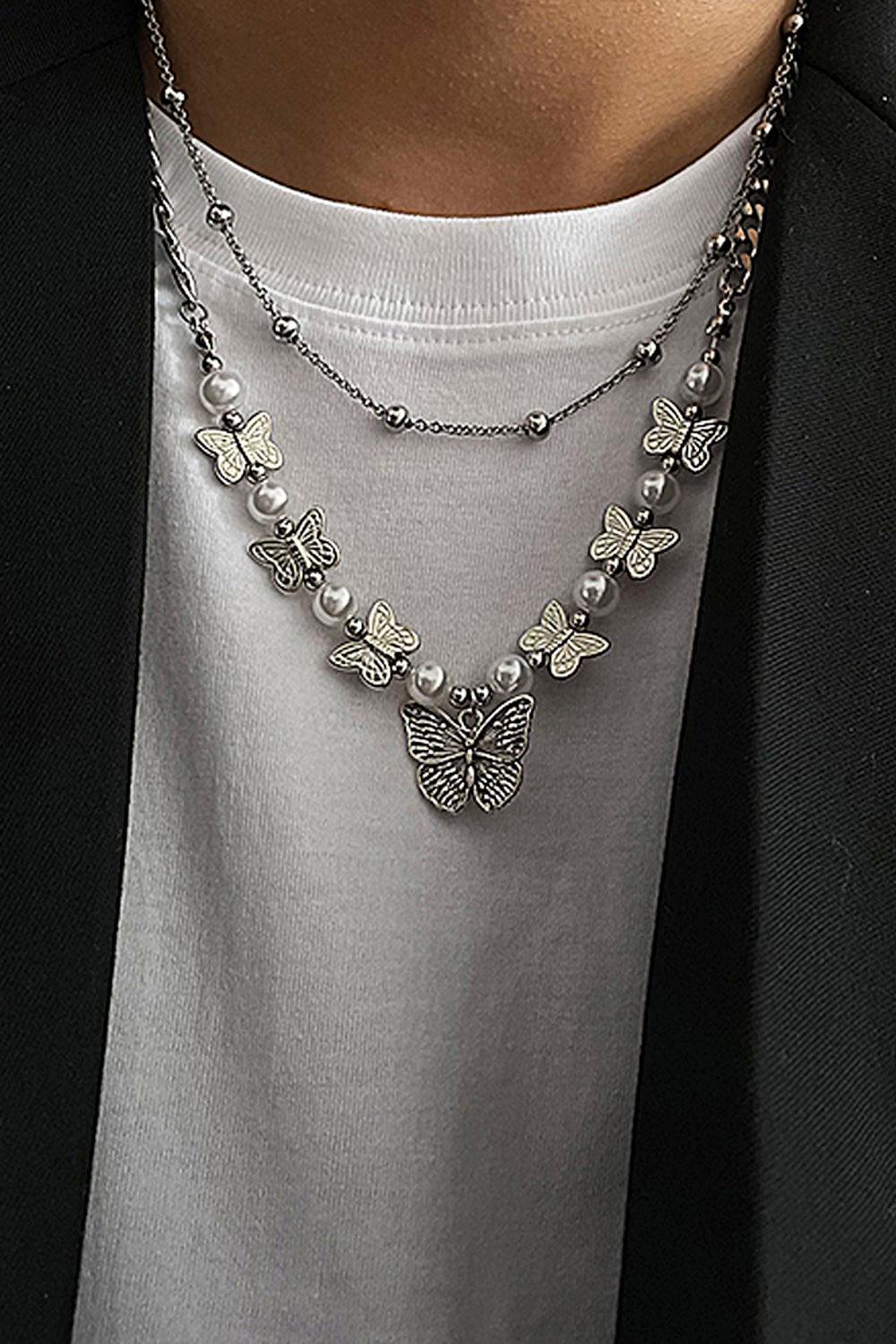 Butterfly Aesthetic Chain Necklace • Aesthetic Clothes Shop