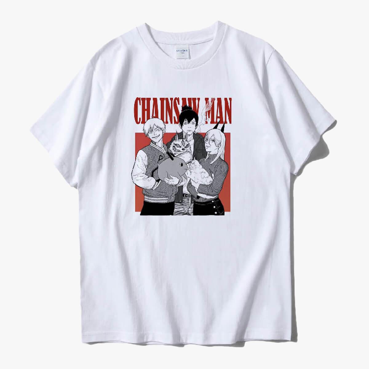 Chainsaw Man Characters Manga T-Shirt - Aesthetic Shop