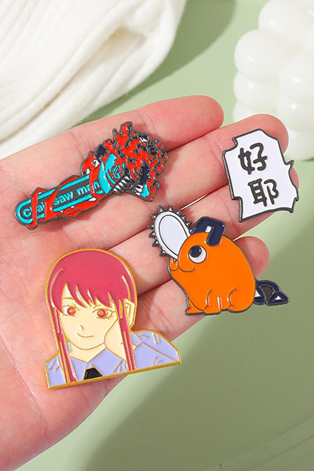 Chainsaw Man Enamel Pins Anime Aesthetic - Aesthetic Shop