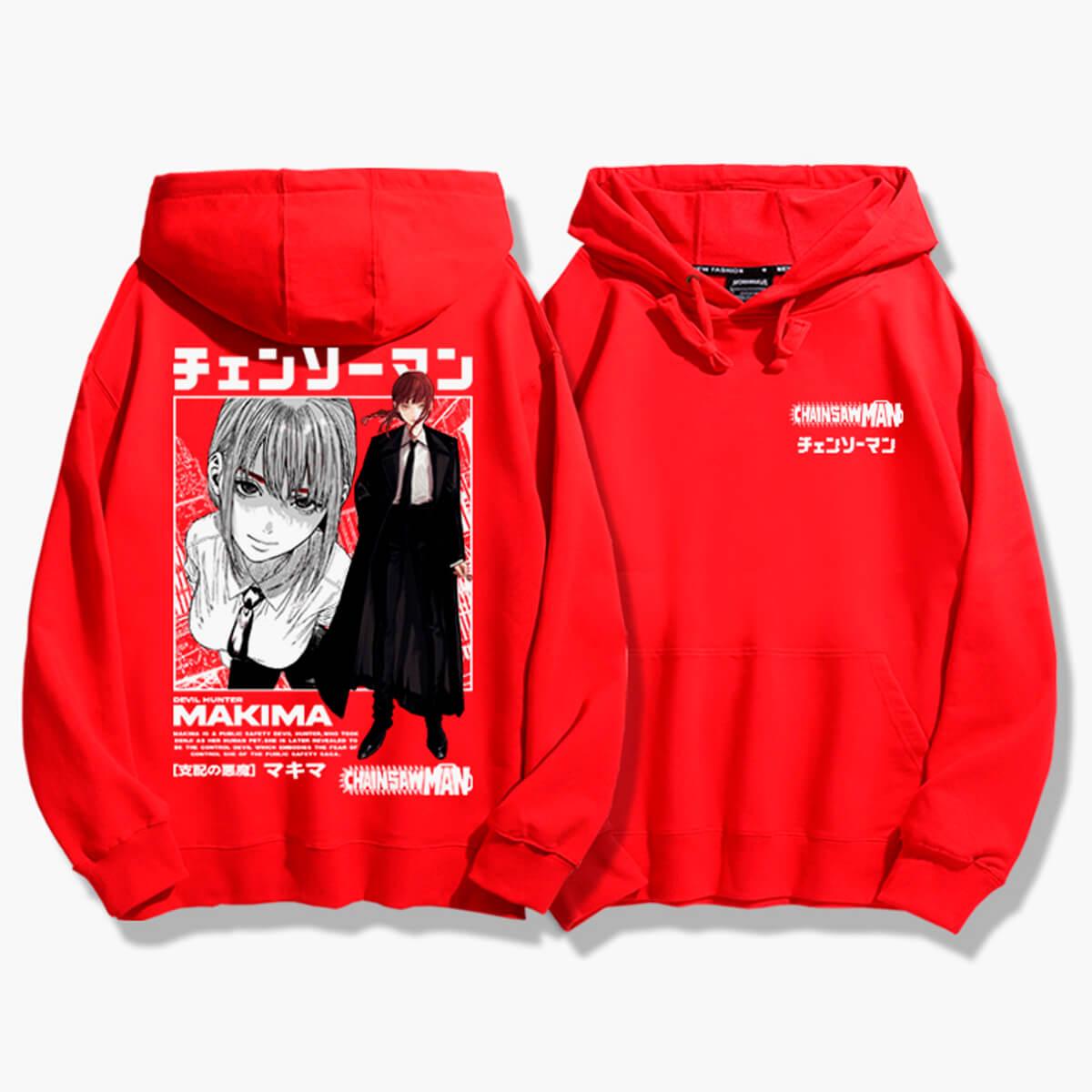 Chainsaw Man Makima Manga Hoodie - Aesthetic Clothes Shop