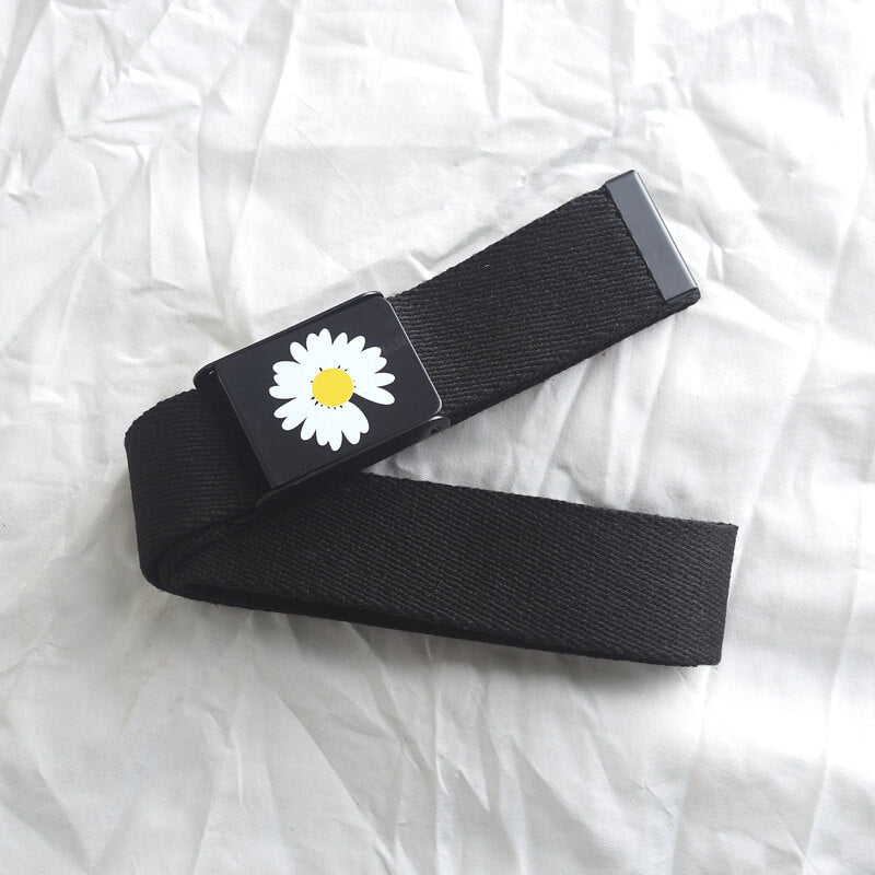 Daisy Flower Soft Grunge Belt - Aesthetic Clothes Shop