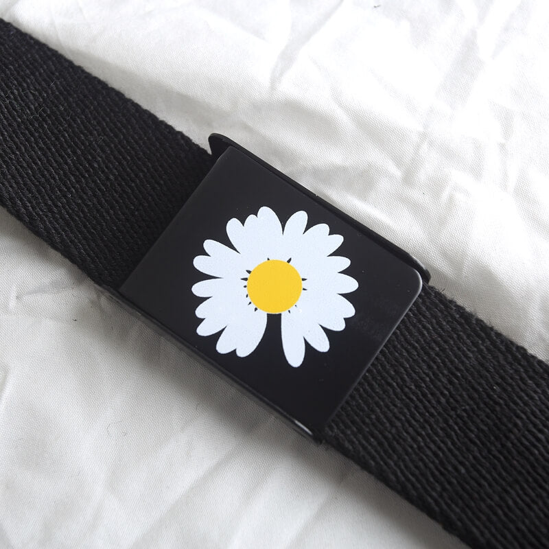 Daisy Flower Soft Grunge Belt - Aesthetic Clothes Shop
