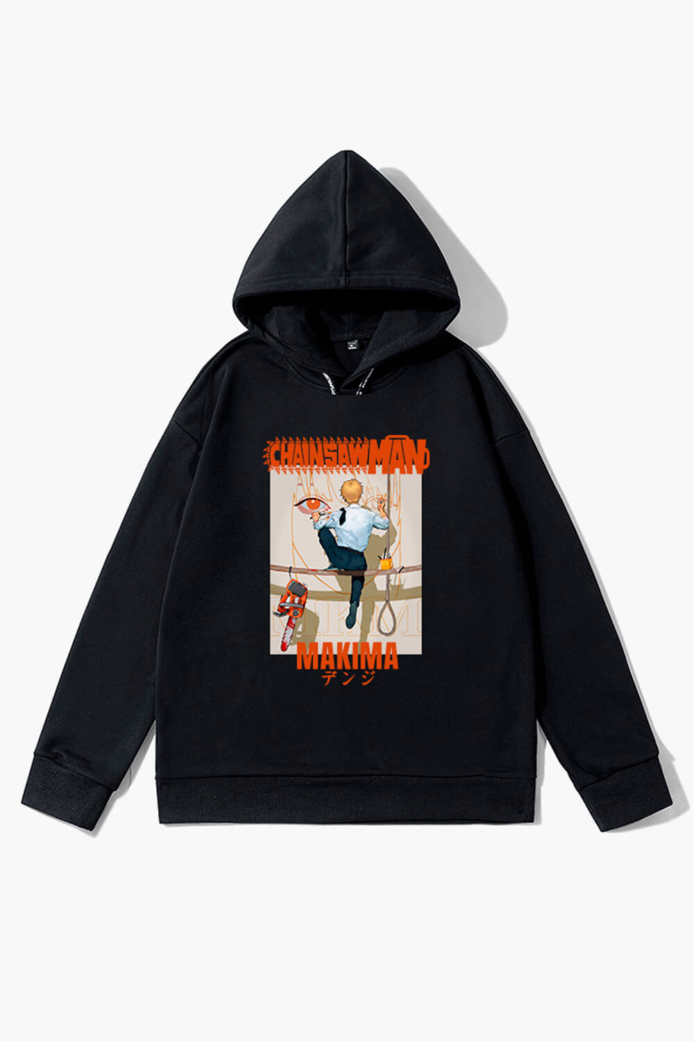 Denji Painting Makima Face Anime Hoodie Chainsaw Man