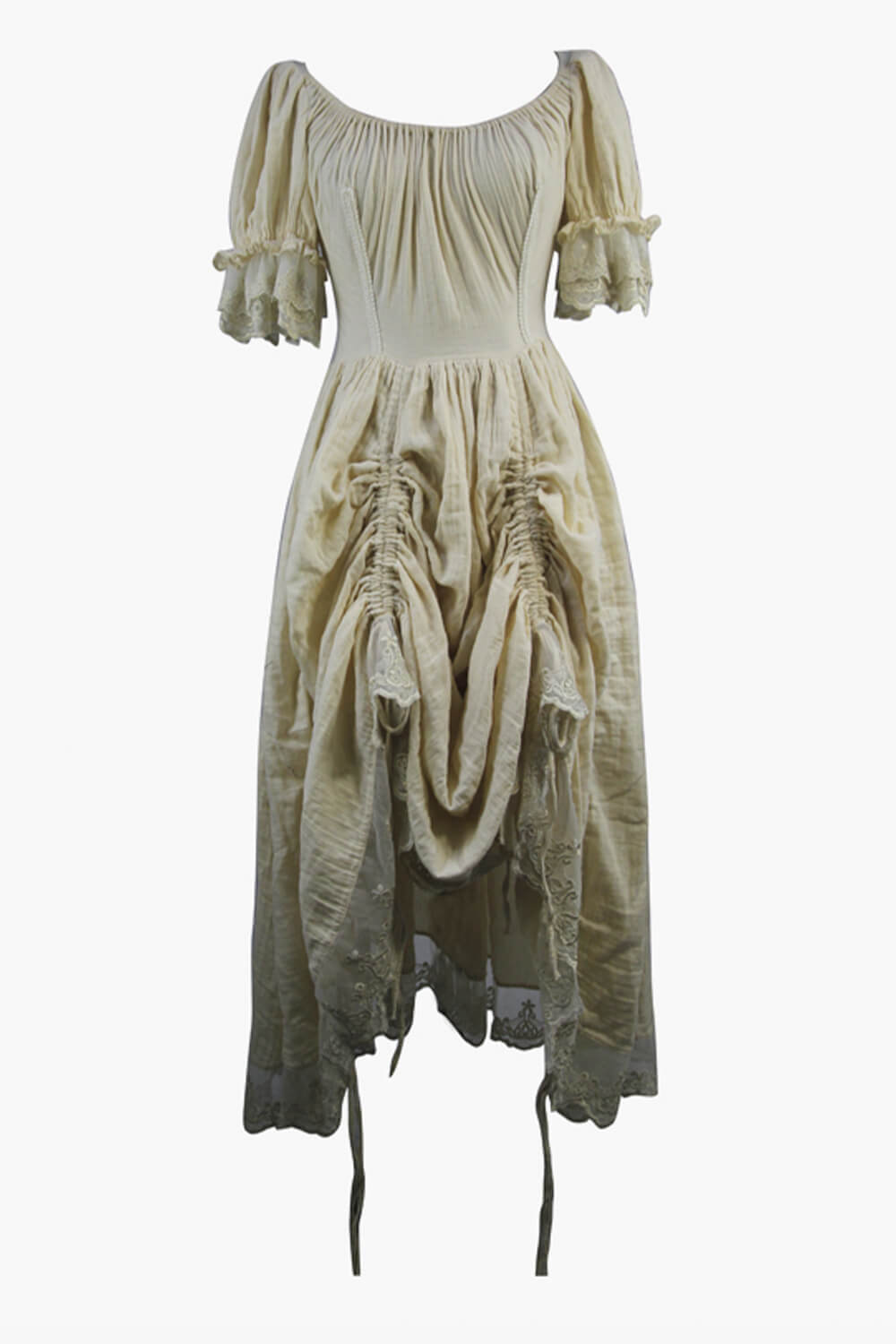 Ghostcore White Vintage Witch Dress - Aesthetic Clothes Shop