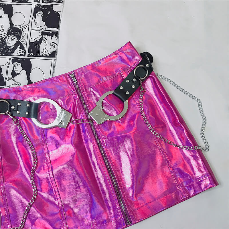 Handcuffs Belt Grunge Aesthetic - Aesthetic Clothes Shop
