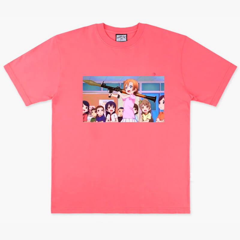 Kawaii Anime Girl with Rocket Launcher Gun T-Shirt - AC