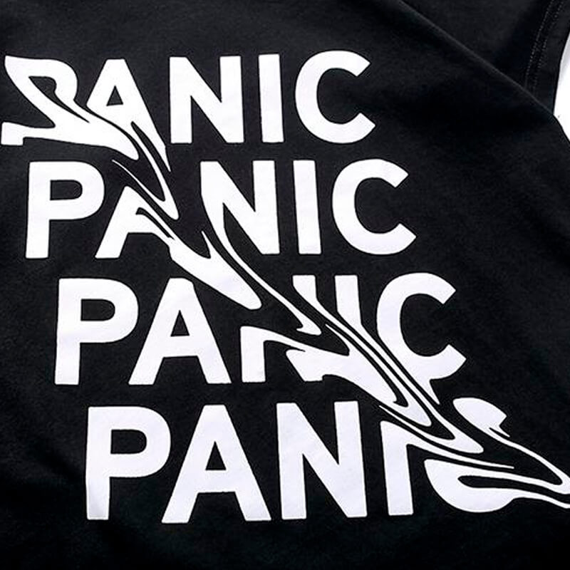 Panic Panic Streetwear Aesthetic T-Shirt - Aesthetic Shop
