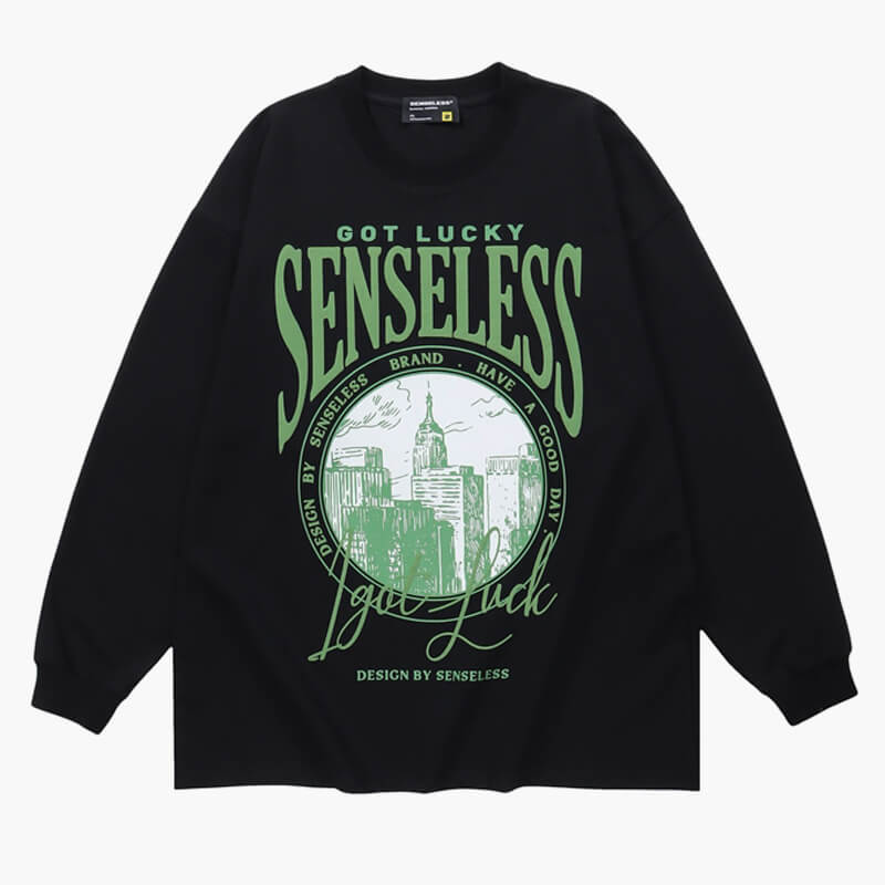 Post-Irony Aesthetic Sweatshirt Senseless Design - AC Shop