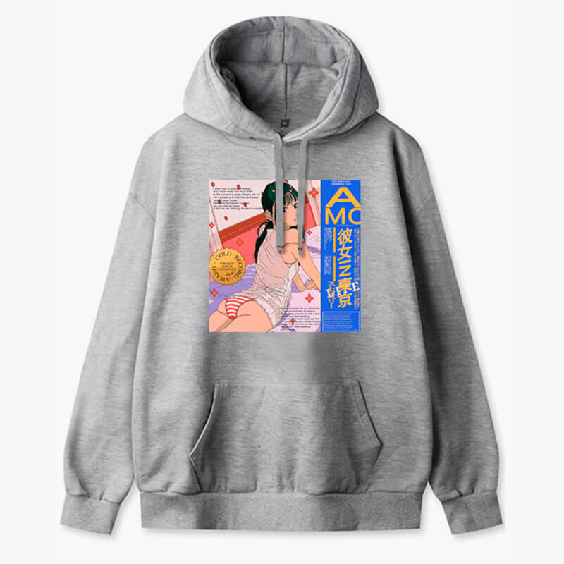 Retro Anime Tokio Girl Hoodie Animecore - Aesthetic Shop