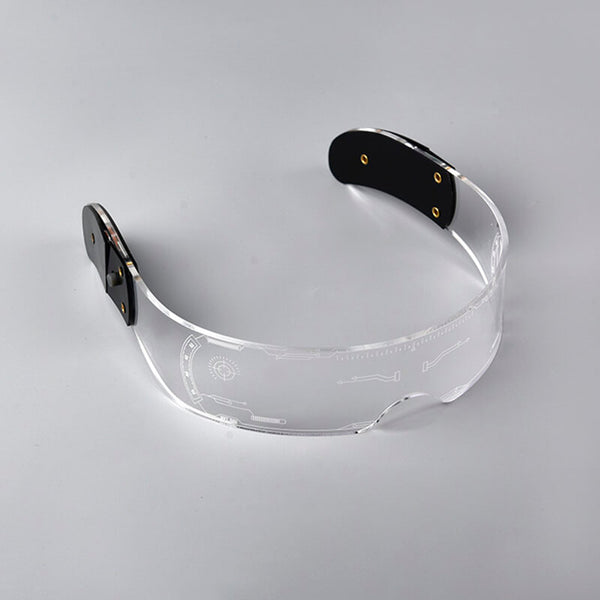 Transparent Cyberpunk Glasses Glowing Sci-Fi - AС Shop