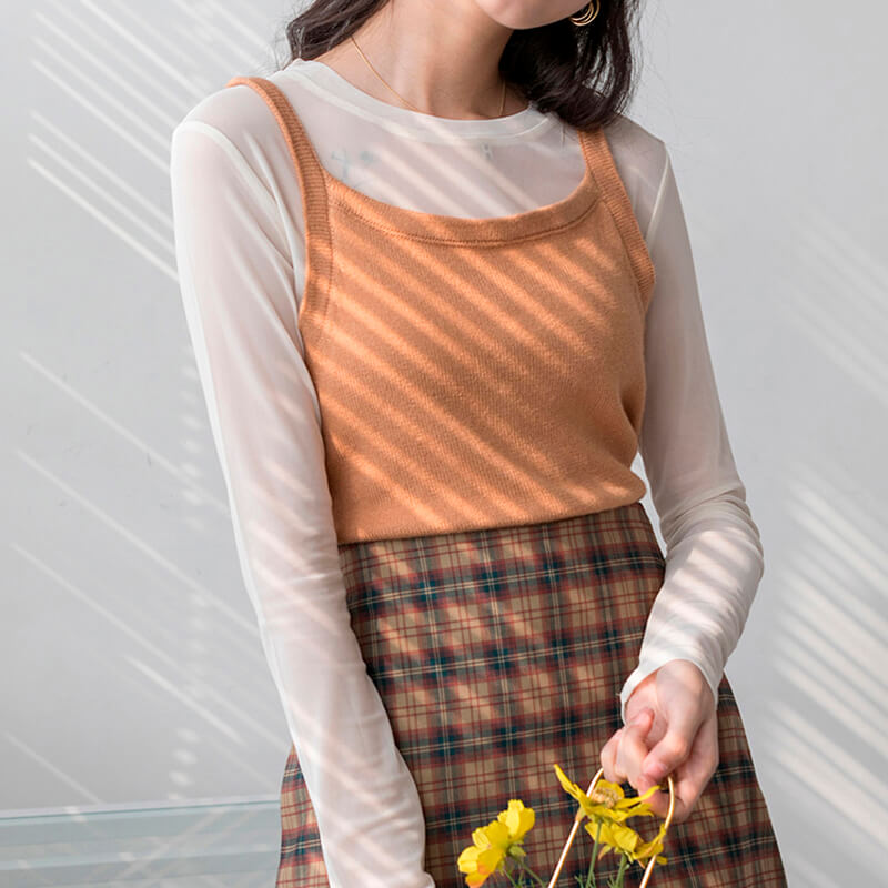 Transparent Silk Mesh Long Sleeve For Women - Aesthetic Shop